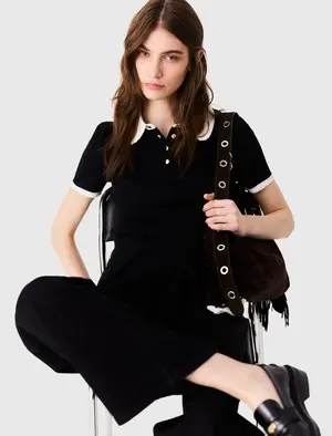 Maje Short-sleeved Polo Shirt