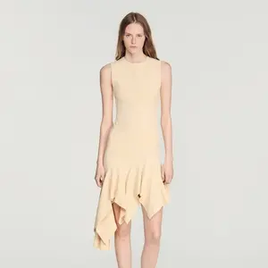 Sandro Asymmetric Knit Dress