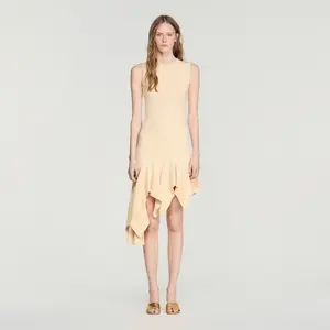 Sandro Asymmetrical Knit Dress