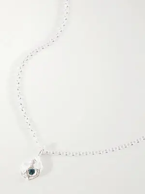 SIMUERO Sterling Topaz Pendant Necklace
