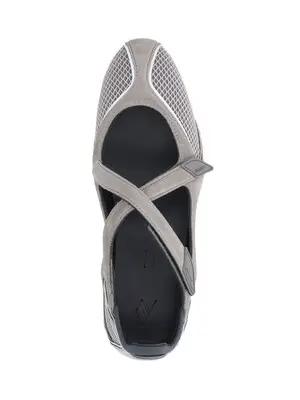 Attico Floor 01" Flat Ballerinas In Suede