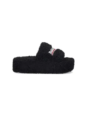 Balenciaga Slide Sandals "furry