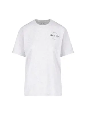 SPORTY & RICH T-shirt "beverly Script - Gray