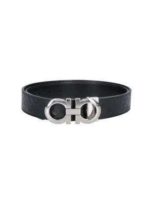 FERRAGAMO Belt "gancini - Black