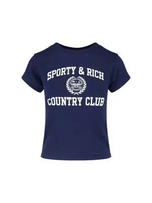 SPORTY & RICH T-shirt "varsity Crest - Blue
