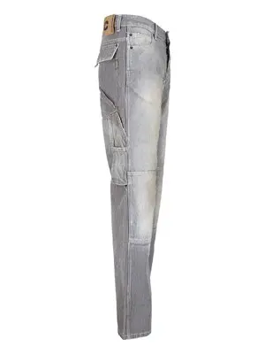 CULTURA Straight Striped Jeans