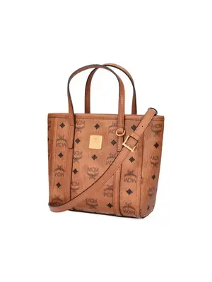 Mcm Toni Mini Tote Bag - Brown