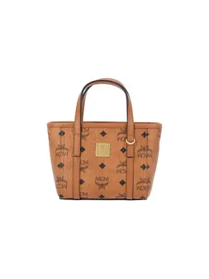 Mcm Toni Mini Tote Bag - Brown
