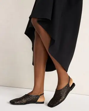 HAVEN WELL WITHIN Woven Leather Sandals