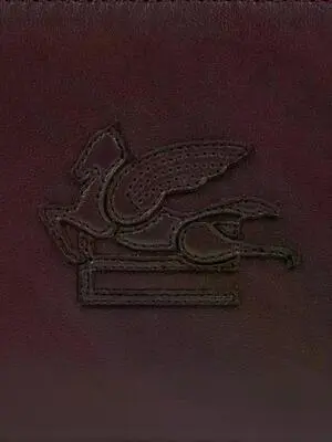 Etro Libra Zip-around Leather Wallet With Pegaso