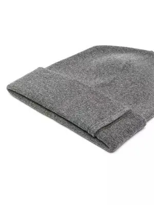 Brunello Cucinelli Cashmere Beanie With Beaded Detailing - Grey