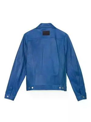PURPLE BRAND Leather Shirt Jacket