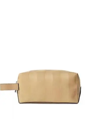 Fendi Striped Wash Bag - Neutrals