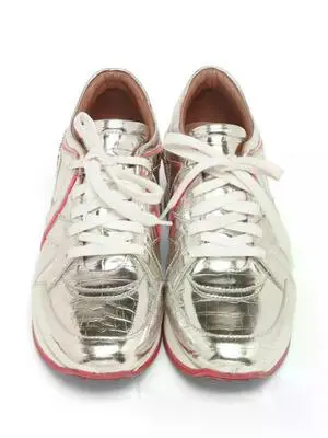 JIMMY CHOO London Croc-embossed Sneakers