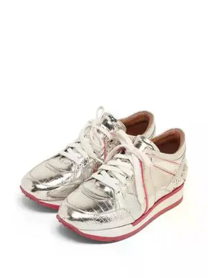 JIMMY CHOO London Croc-embossed Sneakers