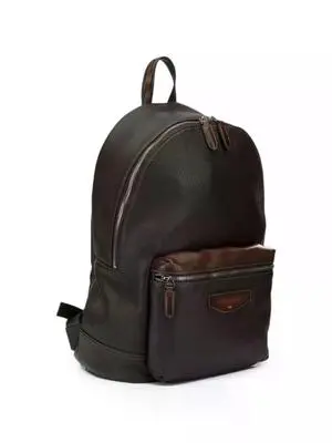 Santoni Pebbled Leather Backpack