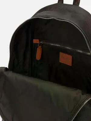 Santoni Pebbled Leather Backpack