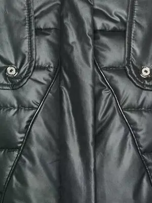 Versace Puffer Jacket With Fur Trim