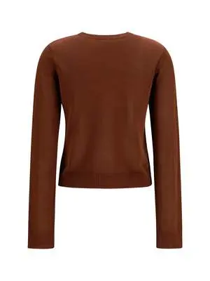 GANNI Diamond-pattern Cardigan - Brown