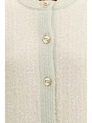 Gucci Bouclé Lamé Wool Cardigan