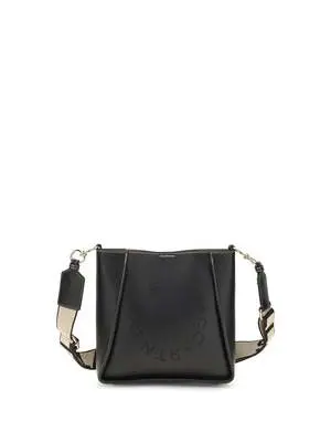 Stella McCartney Logo Cut-out Shoulder Bag - Black