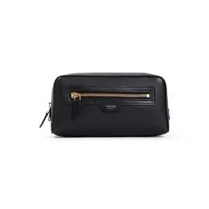 TOM FORD Grained Calf Leather Toiletry Case - Black