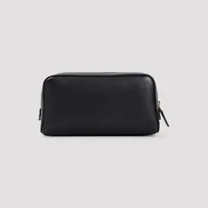 TOM FORD Grained Calf Leather Toiletry Case - Black