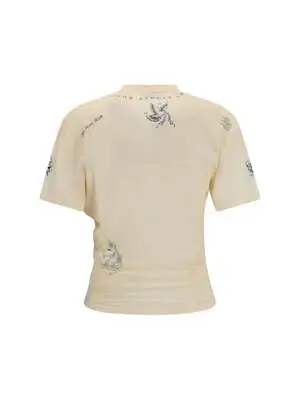 Balenciaga Crewneck T-shirt With Graphic Print - Multicolor