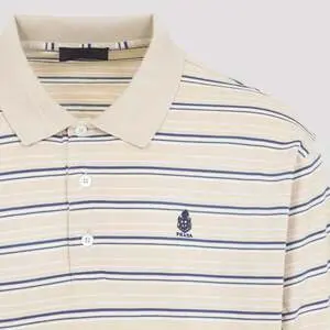 Prada Striped Piqué Polo - Multicolor