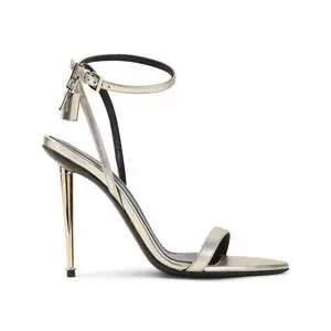 TOM FORD Nappa Pointed Strappy Stiletto Sandals - Silver