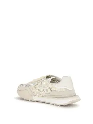 Dolce & Gabbana Leather And Lace Sneakers - Multicolor