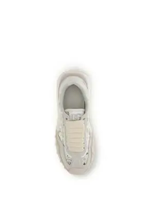 Dolce & Gabbana Leather And Lace Sneakers - Multicolor
