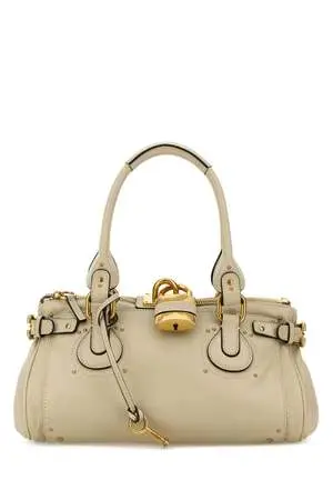 Chloé CHLOE Sand Leather Paddington Shoulder Bag Brown