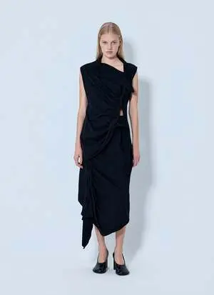 Yohji Yamamoto High Twisted French Terry Braided Top