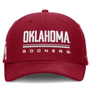 JORDAN Oklahoma Sideline Practice Rise College Adjustable Cap - Red