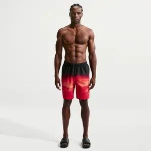Nike Swim Breaker 9" Brief-lined Volley Short - Red