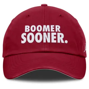 JORDAN Oklahoma Primetime Chant Club College Adjustable Hat - Red