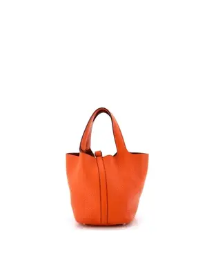 Hermès Pm Picotin Bag Clemence - Orange