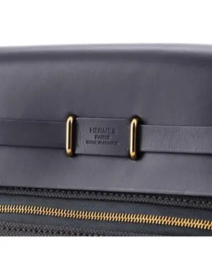 Hermès 20 Herbag Zip Toile And Leather - Gray