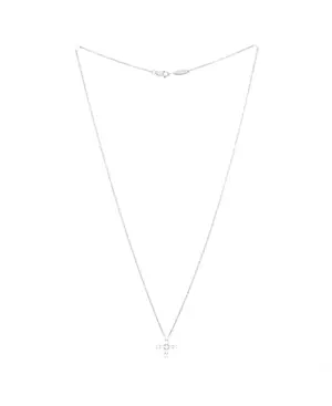 HARRY WINSTON Mini Cross Diamond Pendant Necklace