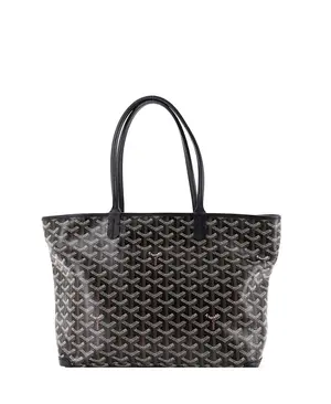 Goyard Pm Artois Tote Coated Canvas - Black