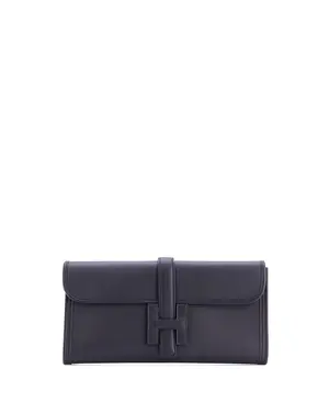 Hermès 29 Jige Elan Clutch Swift - Black