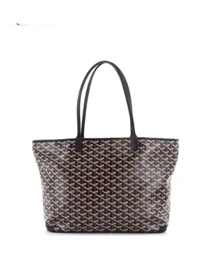 Goyard Mm Artois Tote Coated Canvas - Black