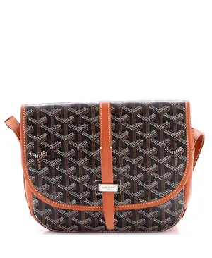 Goyard Pm Belvedere Ii Messenger Bag Coated Canvas Brown