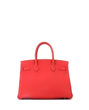 Hermès Birkin 30 Handbag Red Togo With Gold Hardware - Geranium