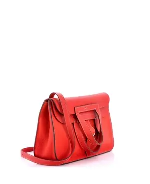 Hermès 31 Halzan Bag Clemence - Red