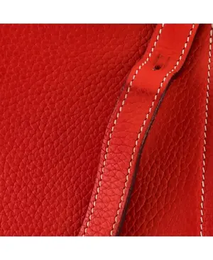 Hermès 31 Halzan Bag Clemence - Red