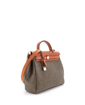 Hermès 31 Herbag Zip Criss Viking Toile And Leather