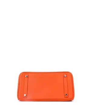 Hermès Birkin 30 Handbag Orange Epsom With Palladium Hardware