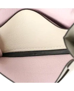 Hermès Chien Card Holder With Strap Swift And Chevre Mysore